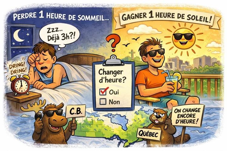 Changement d’heure : on avance les horloges cette fin de semaine