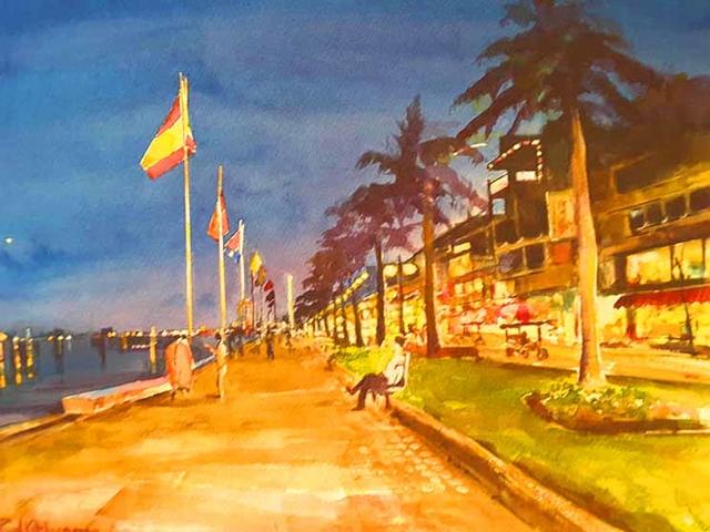 Paul Kitchingman expose au Raffles Le Royal de Phnom Penh