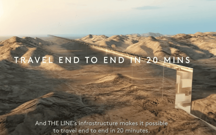 The Line : un projet fou en Arabie Saoudite, une ville miroir linéaire ...